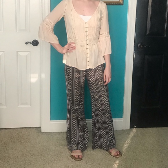 Billabong | Pants & Jumpsuits | Billabong Wide Leg Patterned Pants ...